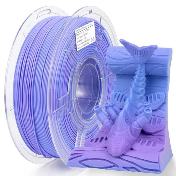 iSANMATE PLA + Matte Gradient - Blue + Purple– Ultimate 3D Printing Store