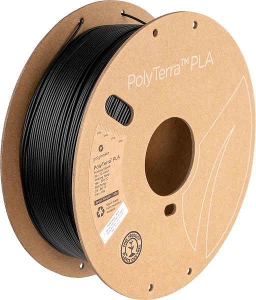 Polymaker PolyTerra PLA - Charcoal Black– Ultimate 3D Printing Store