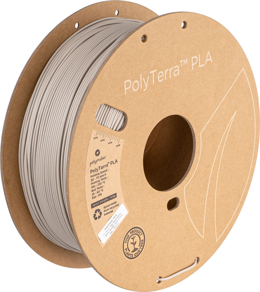 Polymaker PolyTerra PLA - Muted White– Ultimate 3D Printing Store