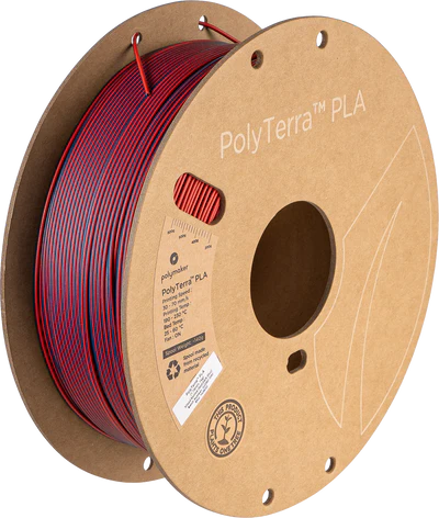 Polymaker PolyTerra Dual PLA - Mixed Berries - Red / Dark Blue ...