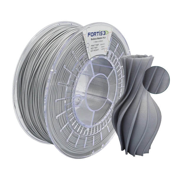 Fortis3D - BioDuro Metallic PLA 1KG - Brilliant Silver– Ultimate 3D ...