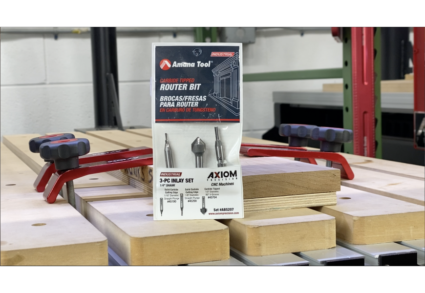 U3DPS | Axiom 3pc CNC Inlay Bit Set– Ultimate 3D Printing Store